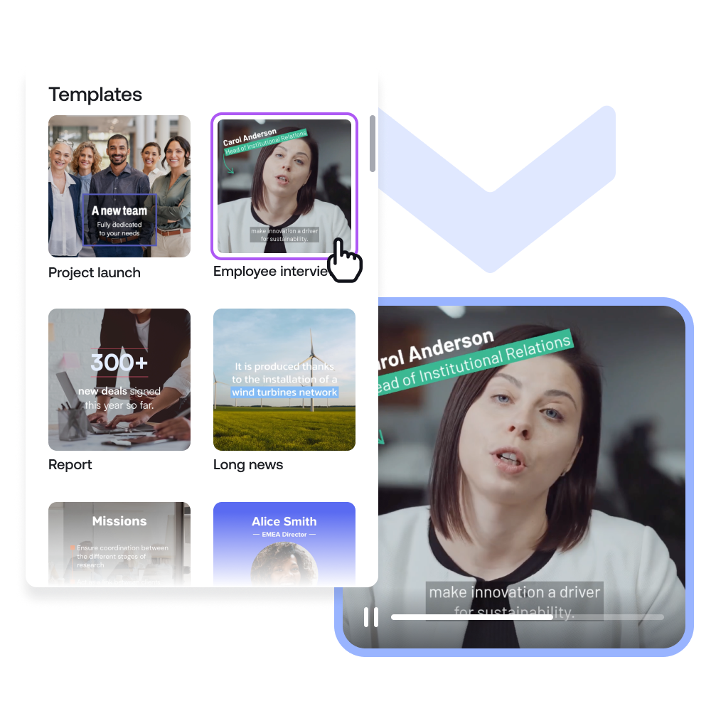 Online & Customizable Corporate Video Templates
