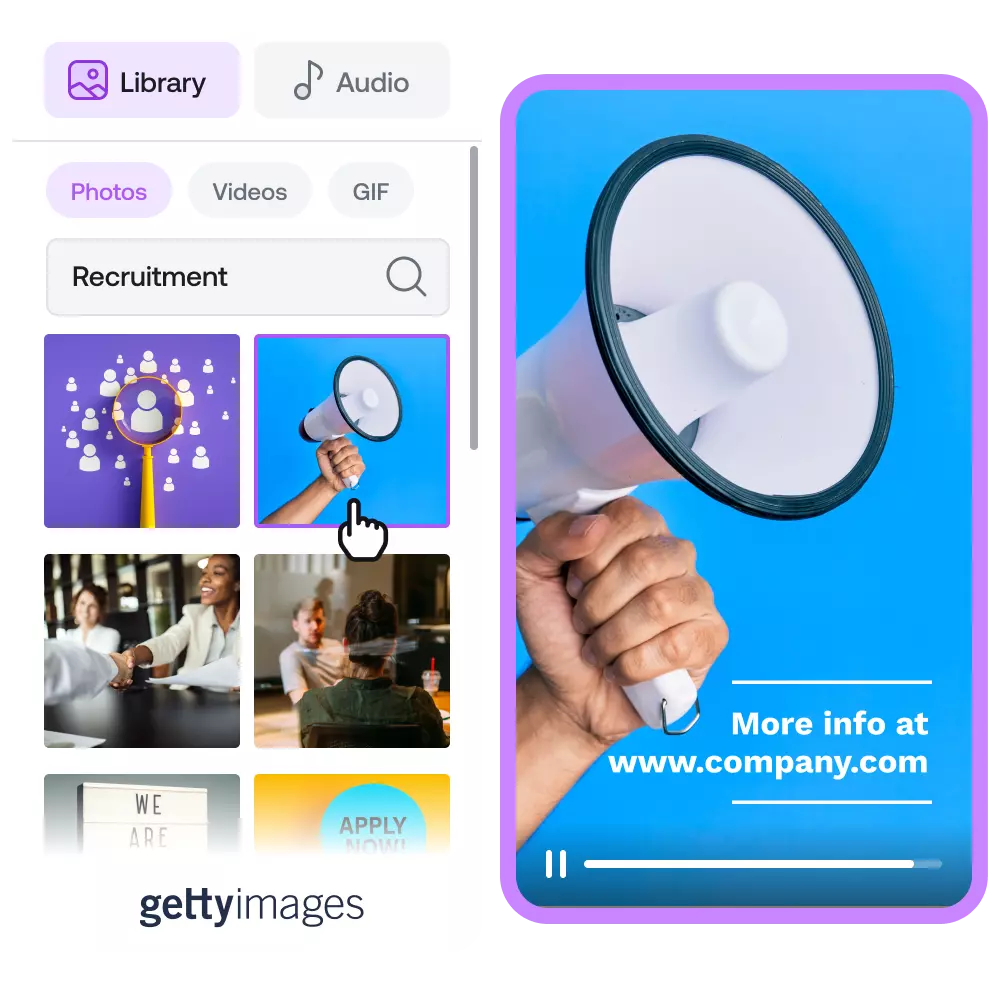 Recruitment Video Maker with Easy Video Templates