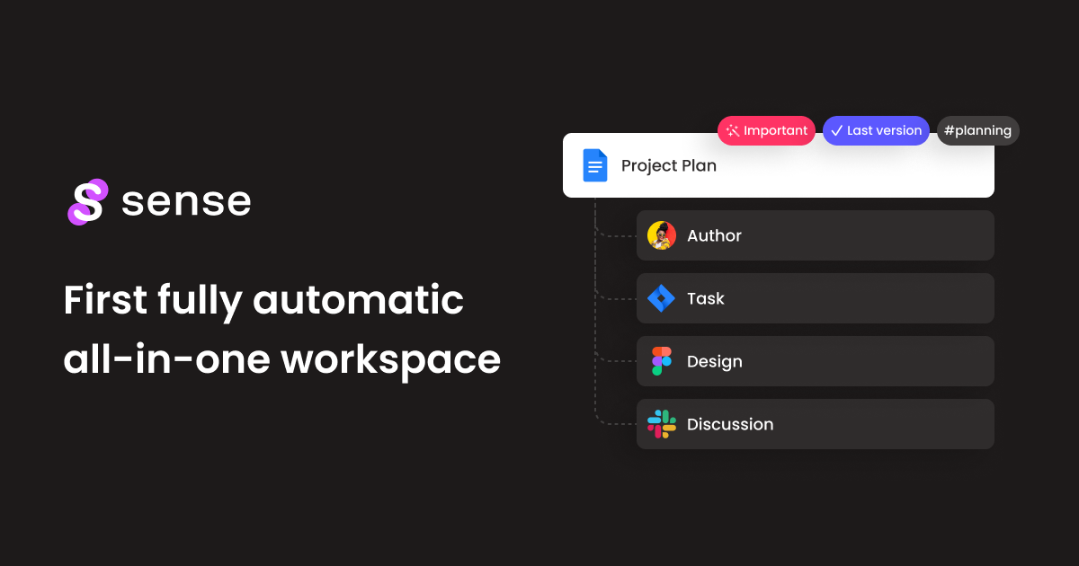 Sense — AI-driven Automatic Workspace