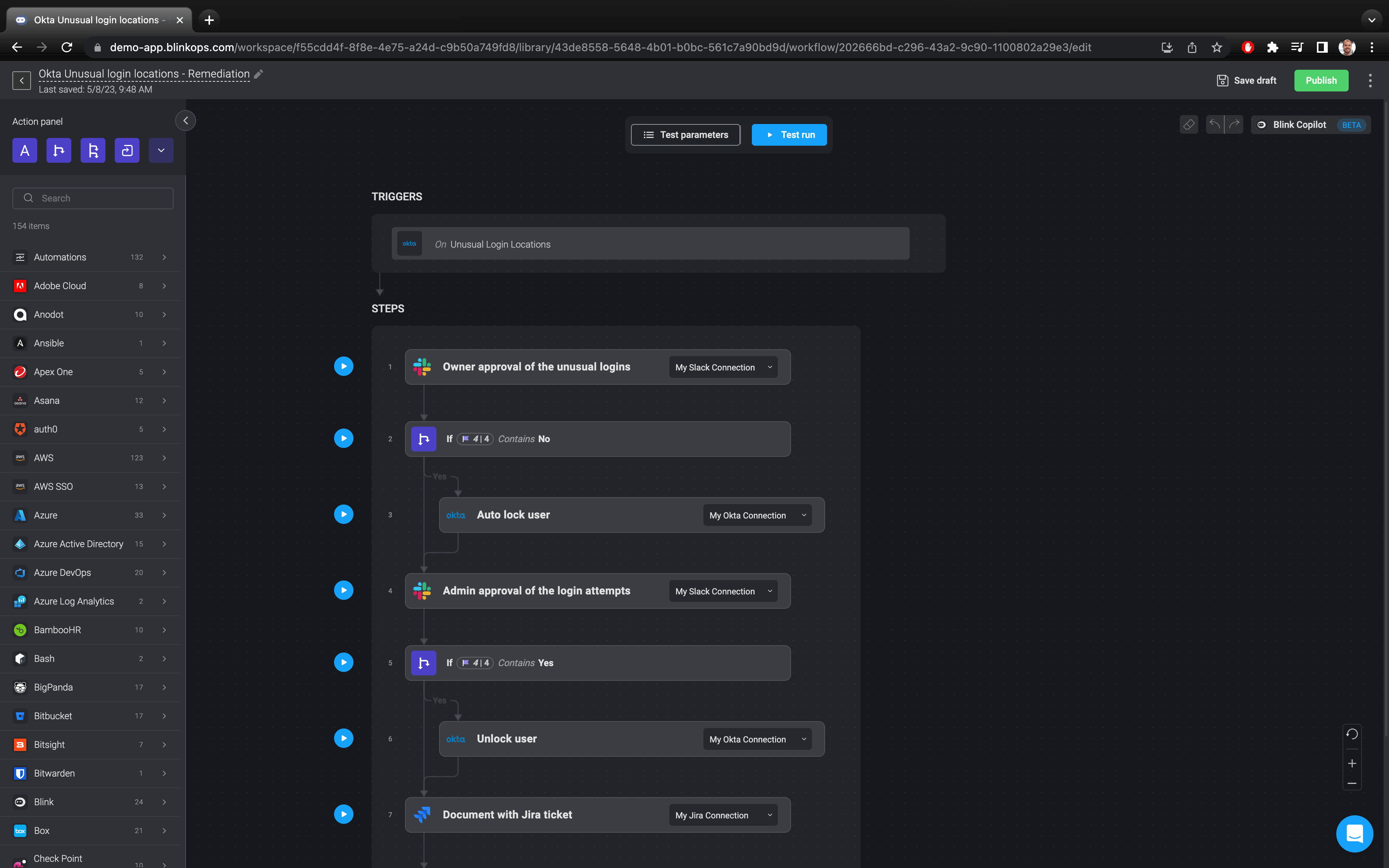 Detecting and Remediating Okta Impossible Traveler Alerts - Blink