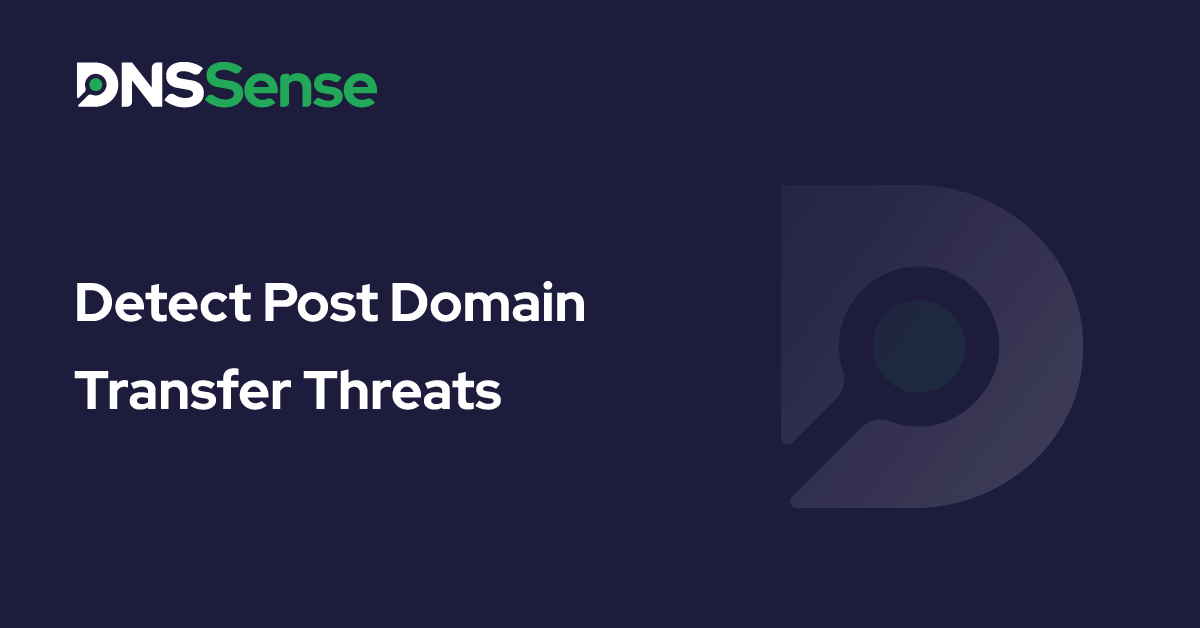 Detect Post Domain Transfer Threats | Case Study by HUB 53 | DNSSense