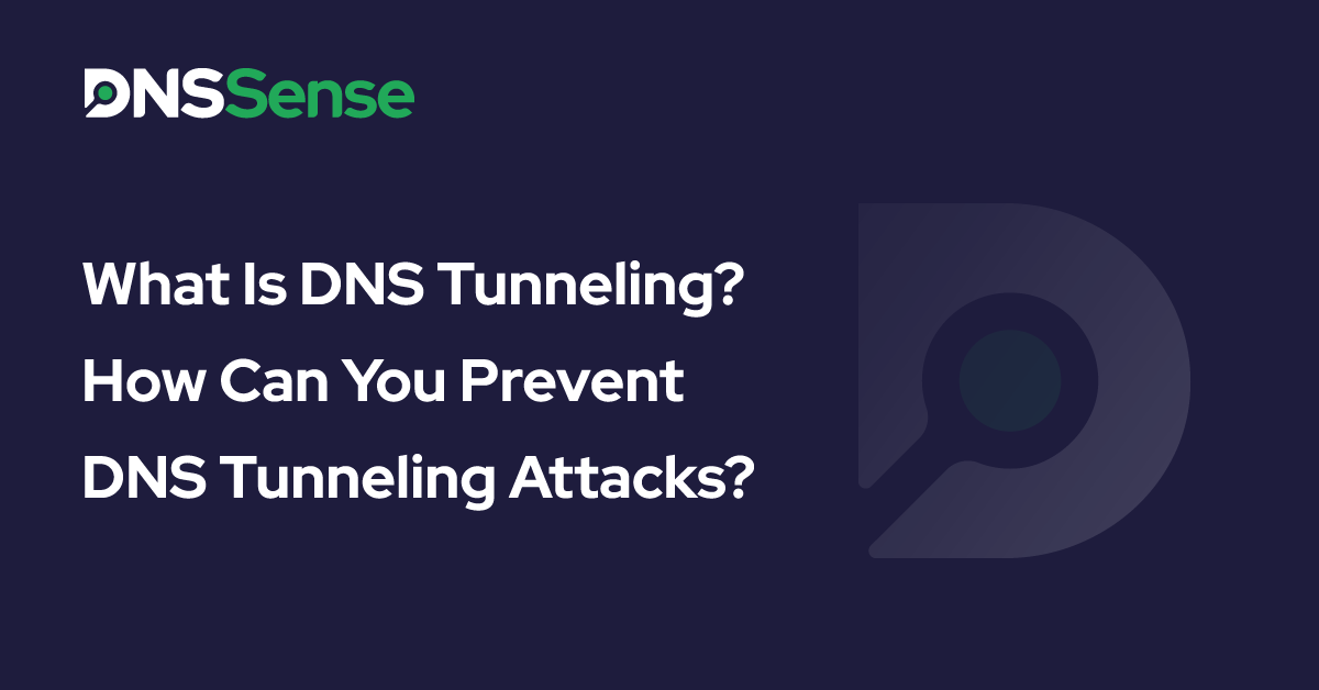 What is DNS Tunneling? How Can You Prevent DNS Tunneling Attacks? | DNSSense