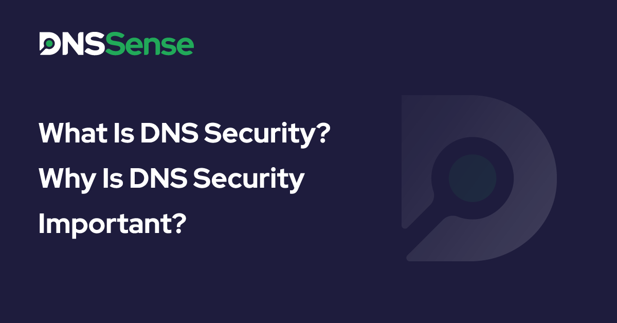 What Is Dns Security Why Is Dns Security Important Dnssense