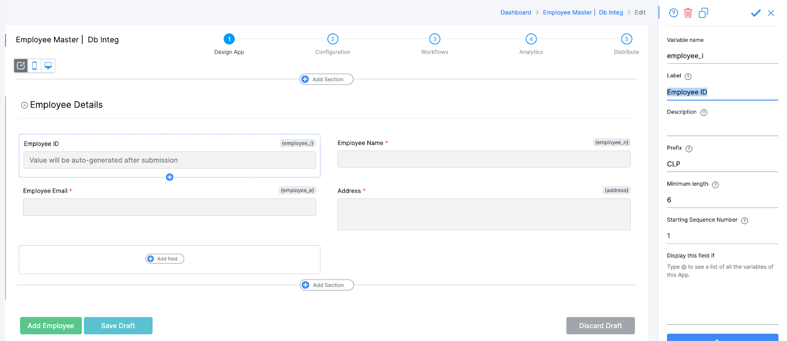 Database Integration | Clappia