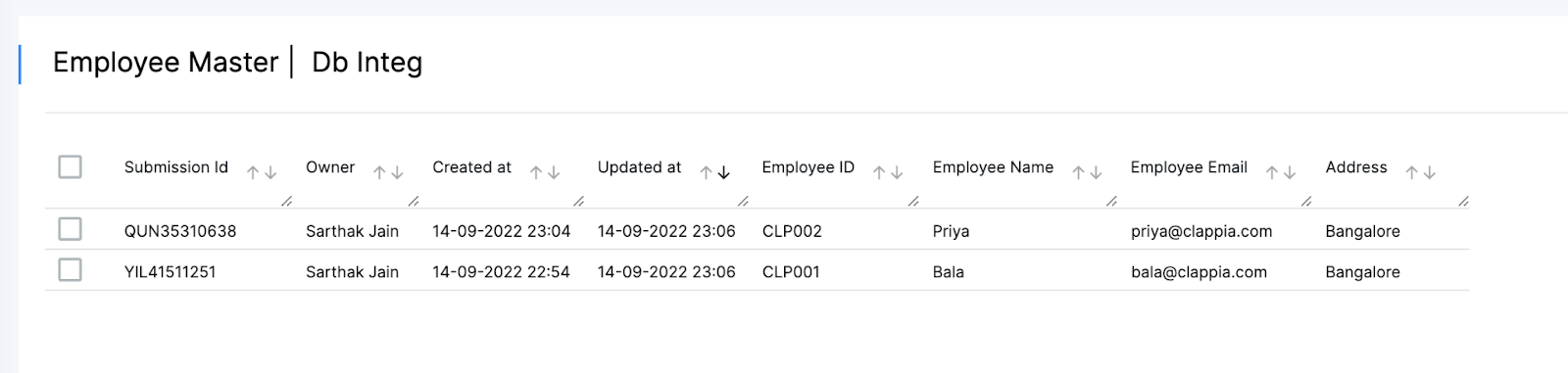 Database Integration | Clappia