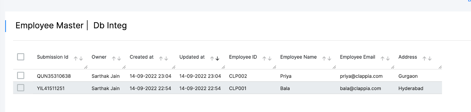 Database Integration | Clappia