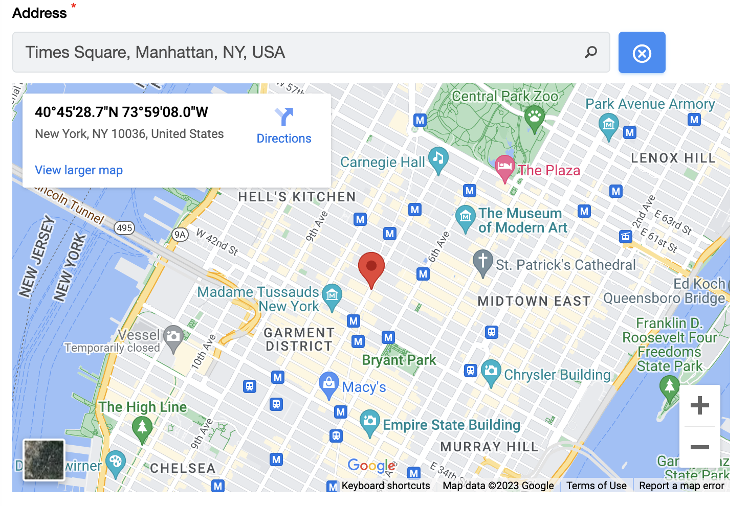 Address Block (Beta Release) | Clappia