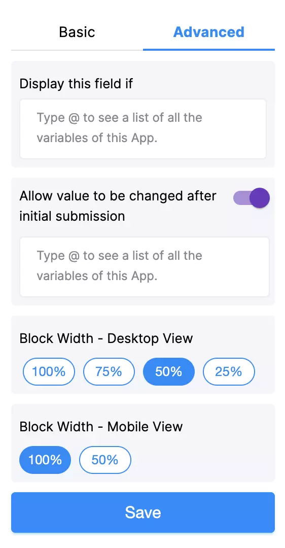 Slider block | Clappia