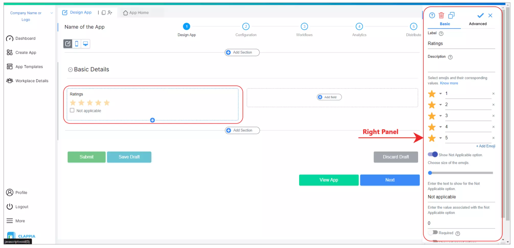 Ratings Block | Clappia