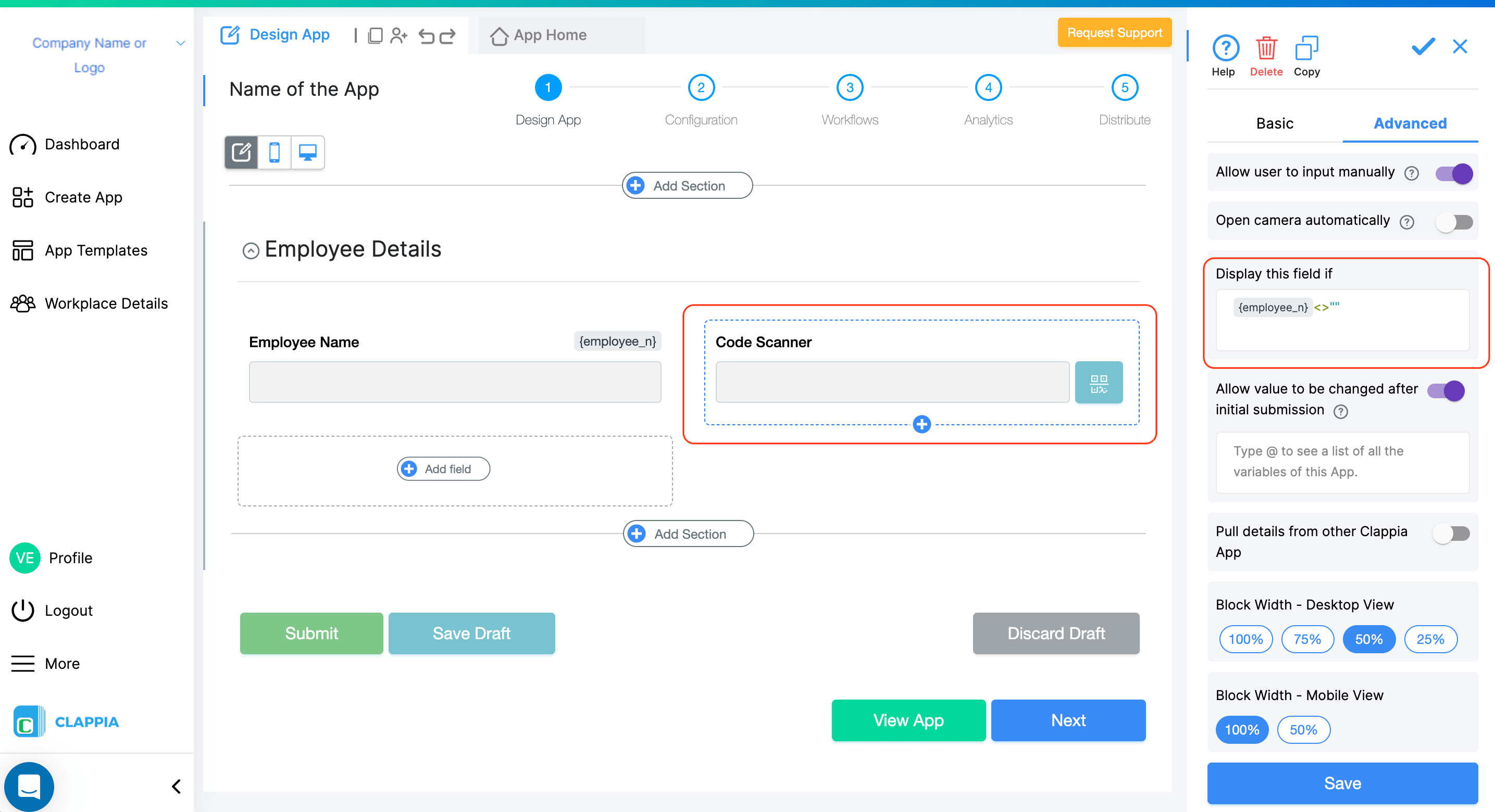 QR Code/Barcode Scanner | Clappia