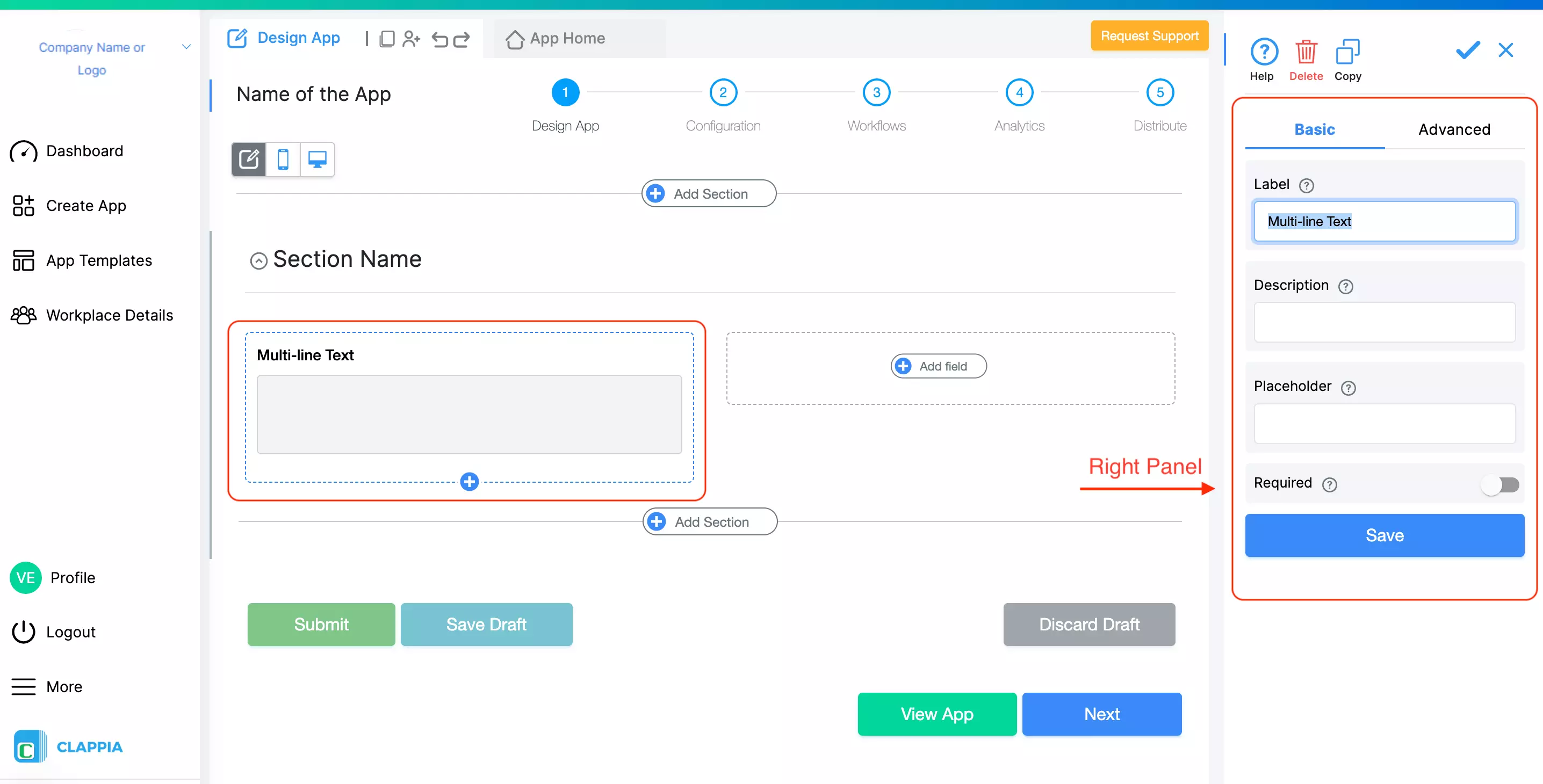 Multi-line Text | Clappia