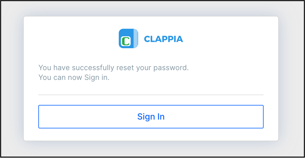 Reset Password | Clappia