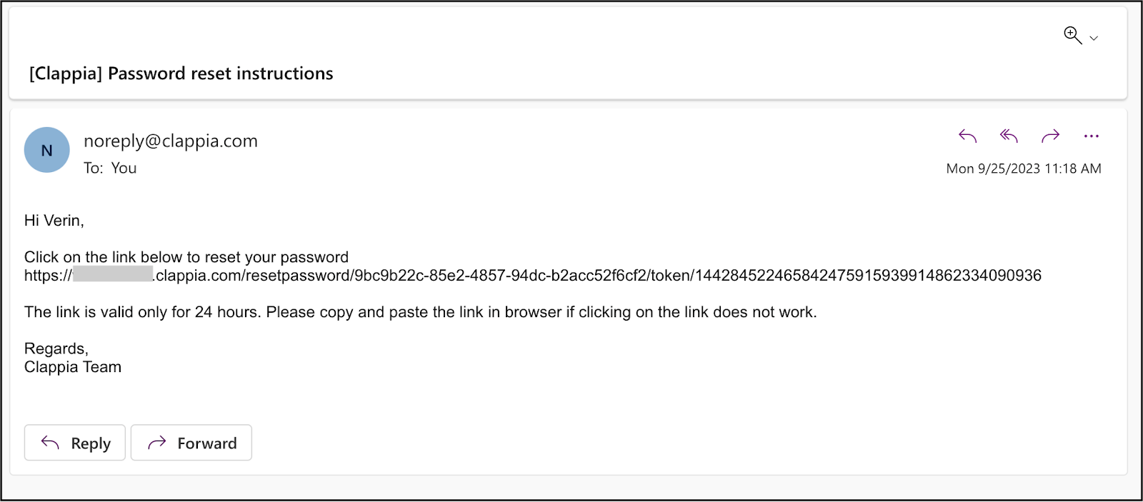 Reset Password | Clappia