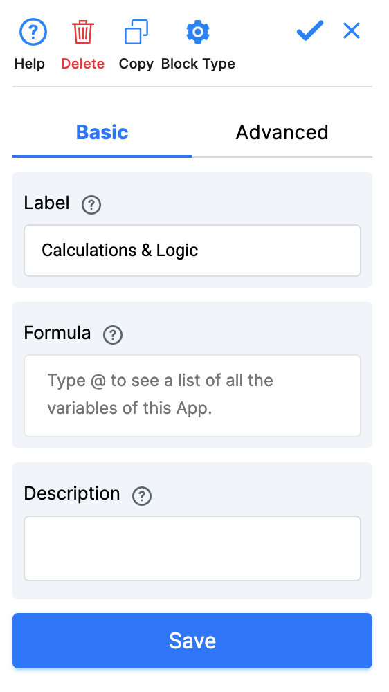 Formula Block | Clappia
