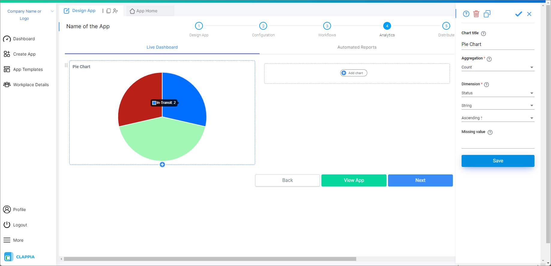 Analytics: Pie Chart | Clappia