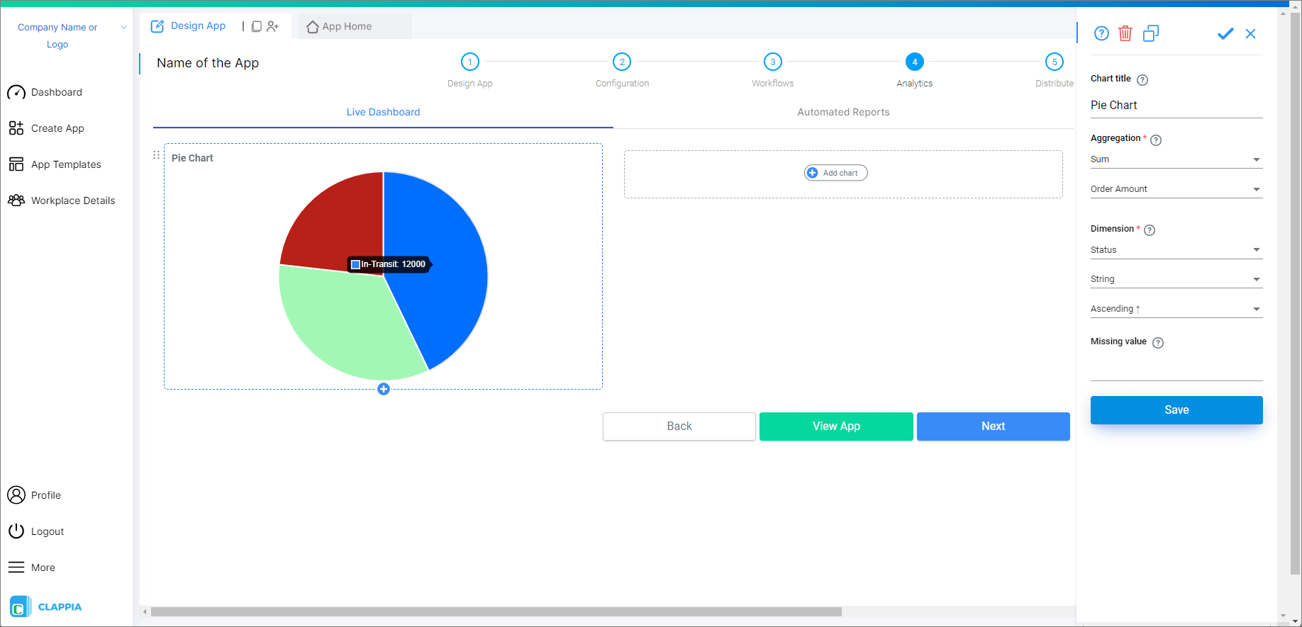 Analytics: Pie Chart | Clappia