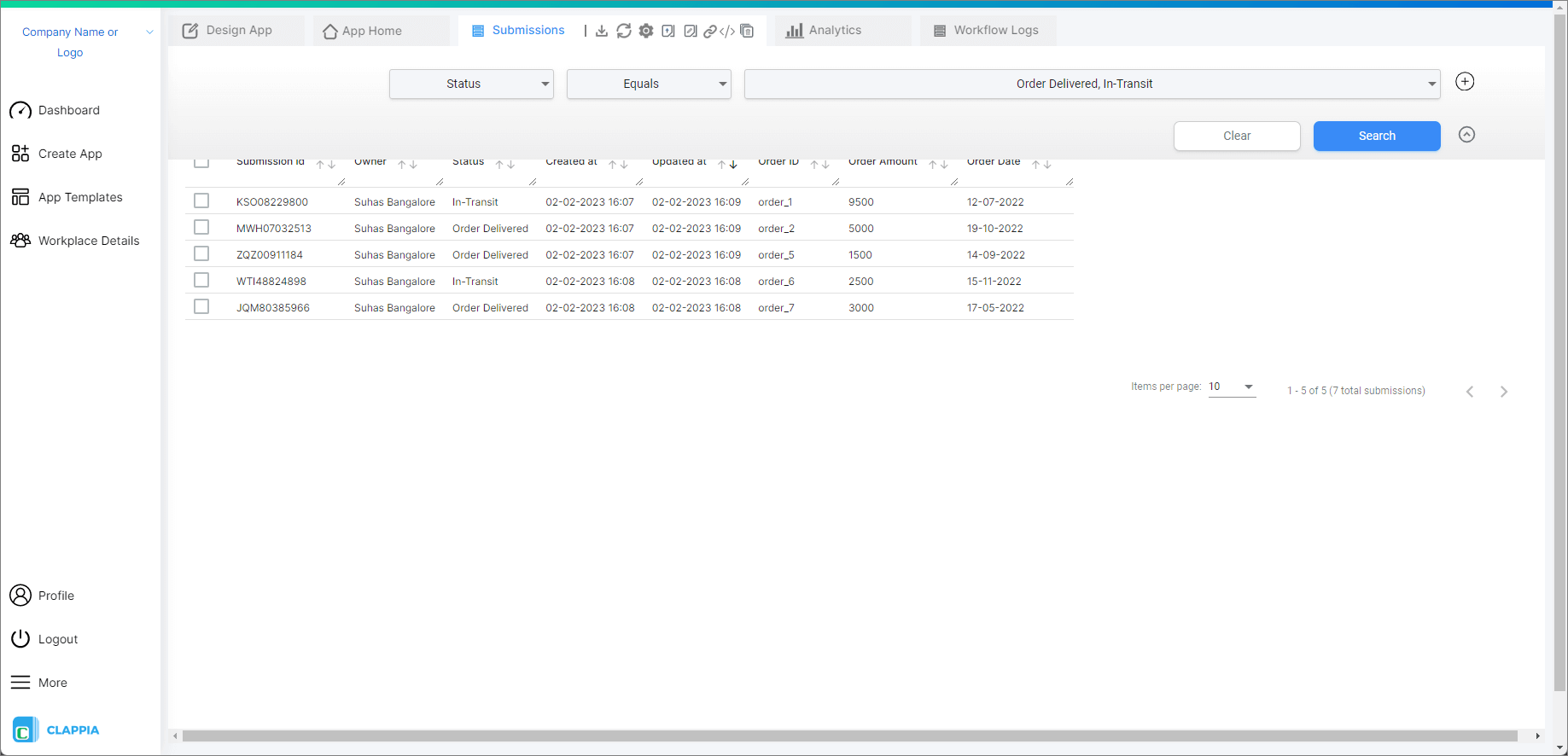 Analytics: Pie Chart | Clappia