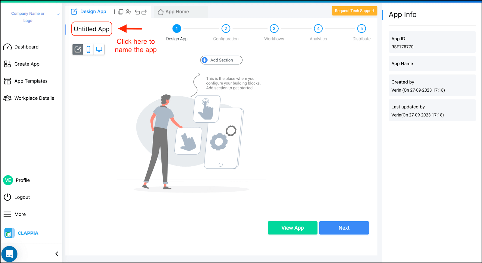 App designer components | Clappia