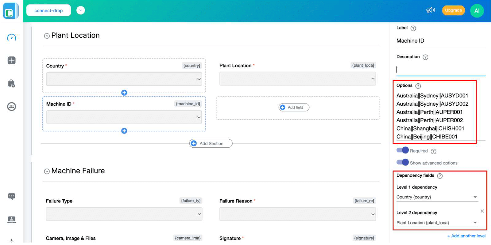 Microsoft Forms Alternative with Connected Dropdowns - Clappia