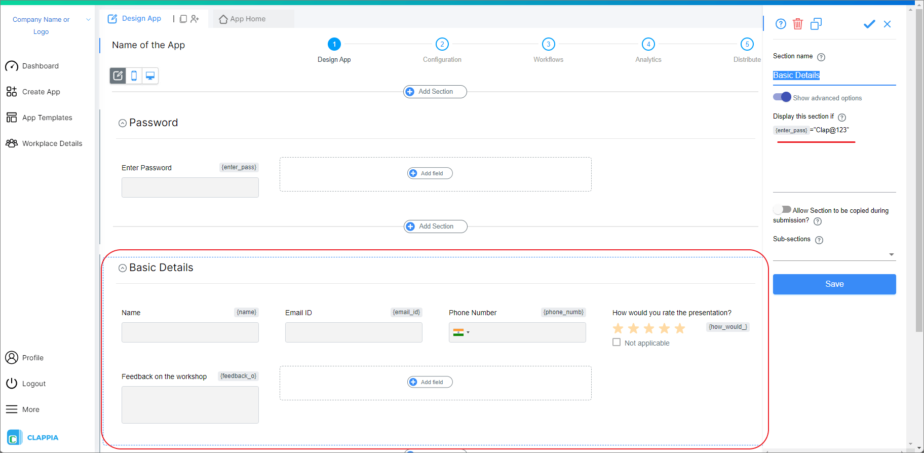 How to use passcode | Clappia