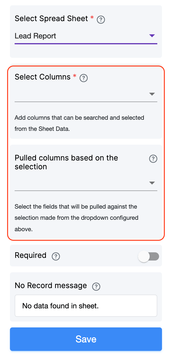 Get Data from Google Sheet | Clappia