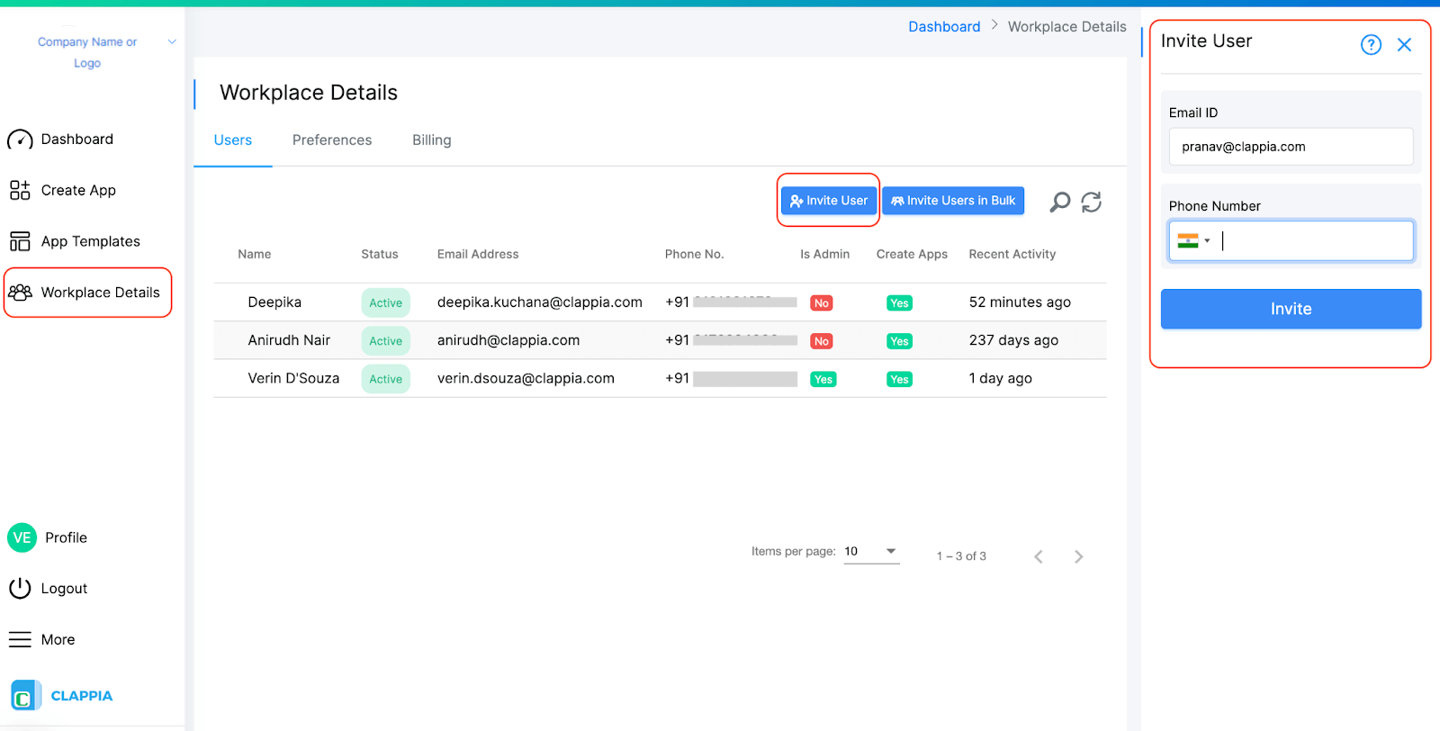 Add Users to your App | Clappia
