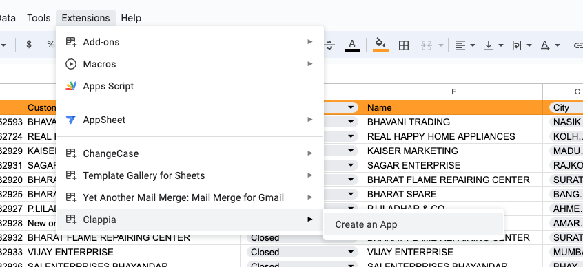 Creating Clappia Apps From Google Sheets | Clappia