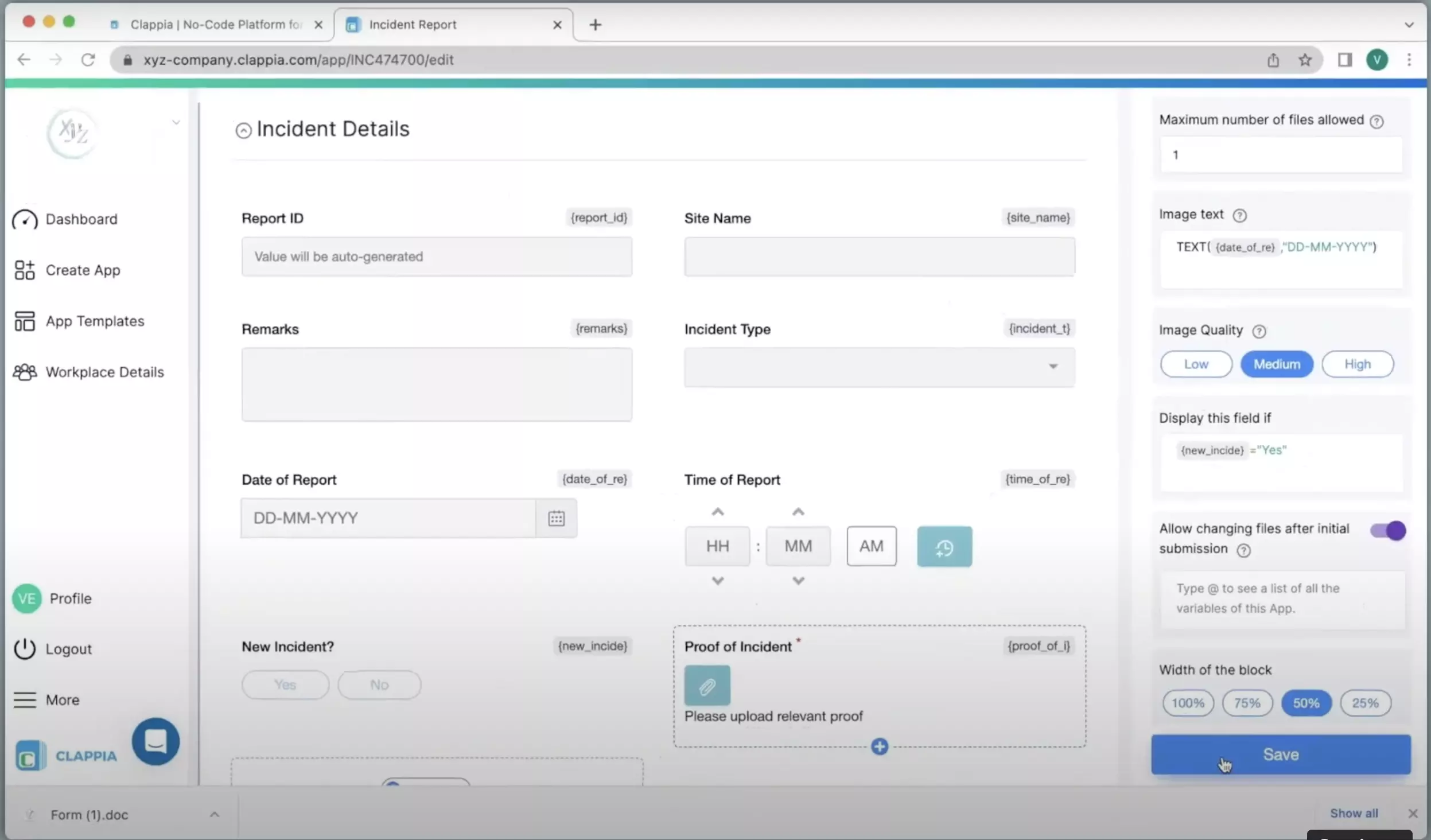 Simplified Photo and Document Upload | Clappia