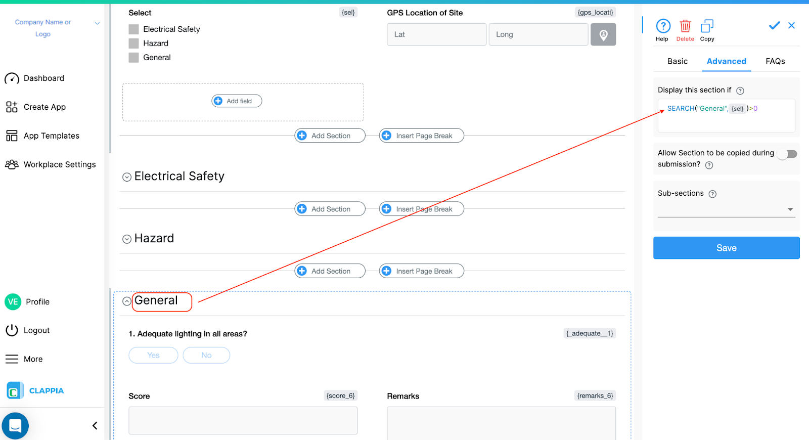 How to put conditions with Multiple selections in checkbox | Clappia