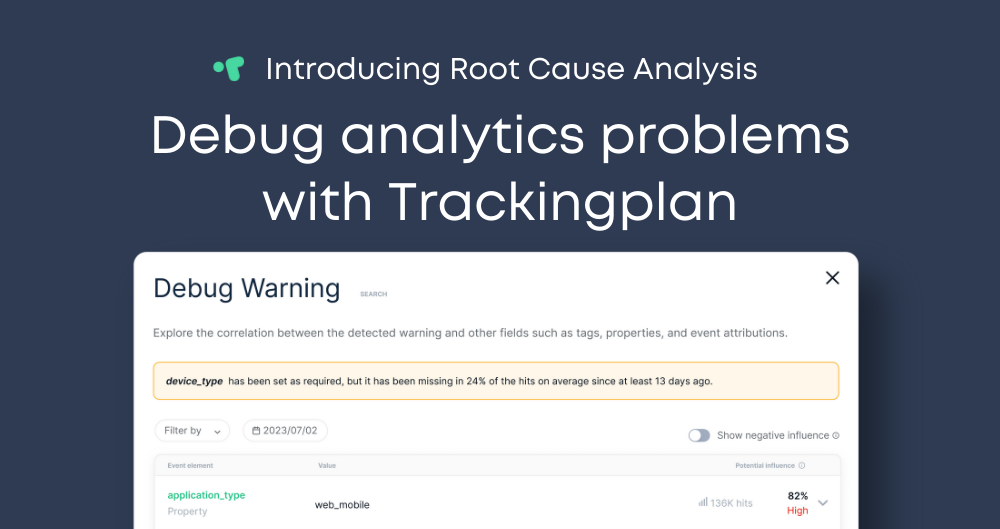 Debug Analytics Problems with Trackingplan