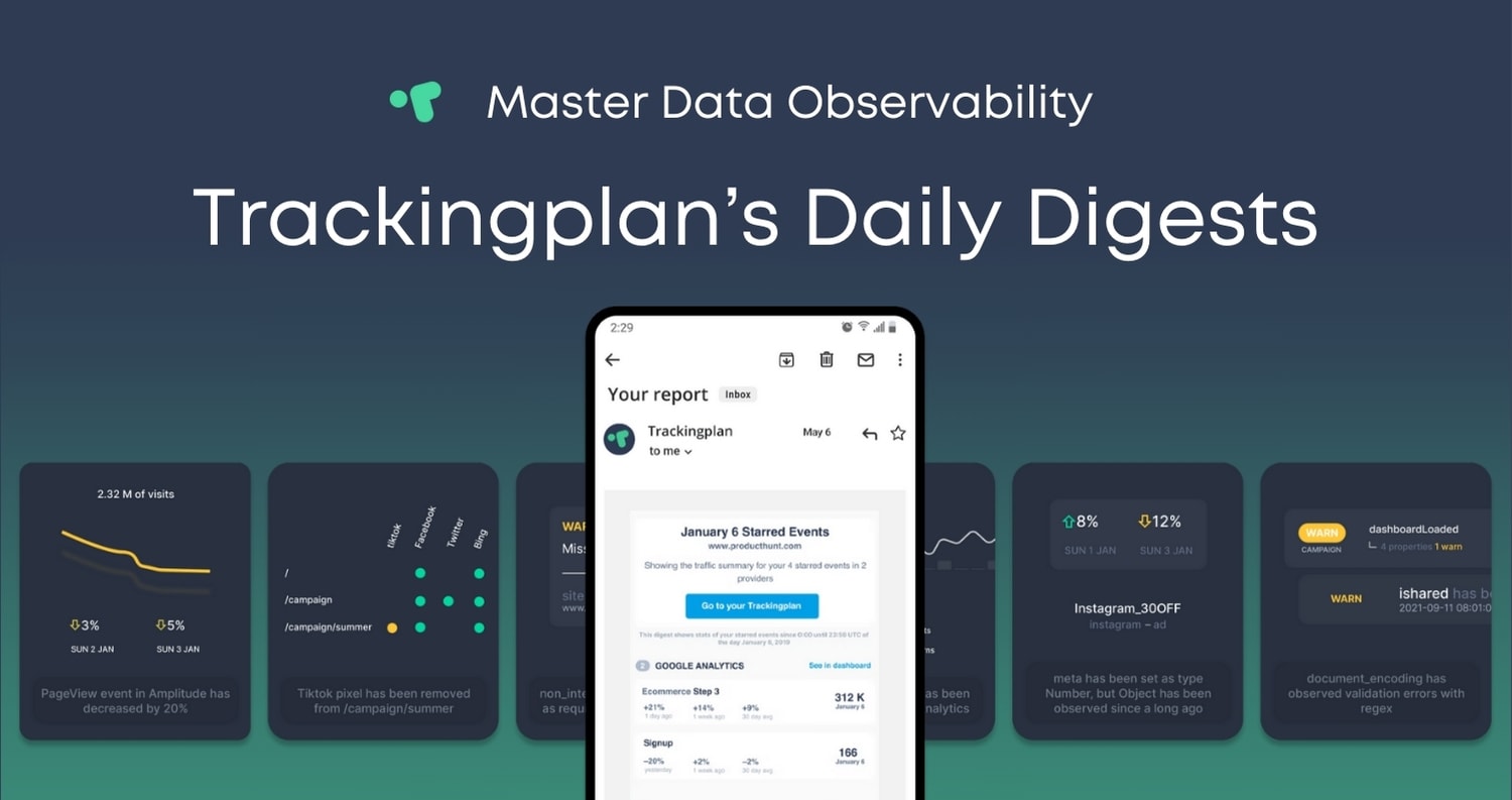Master Data Observability with Trackingplan’s Daily Digests