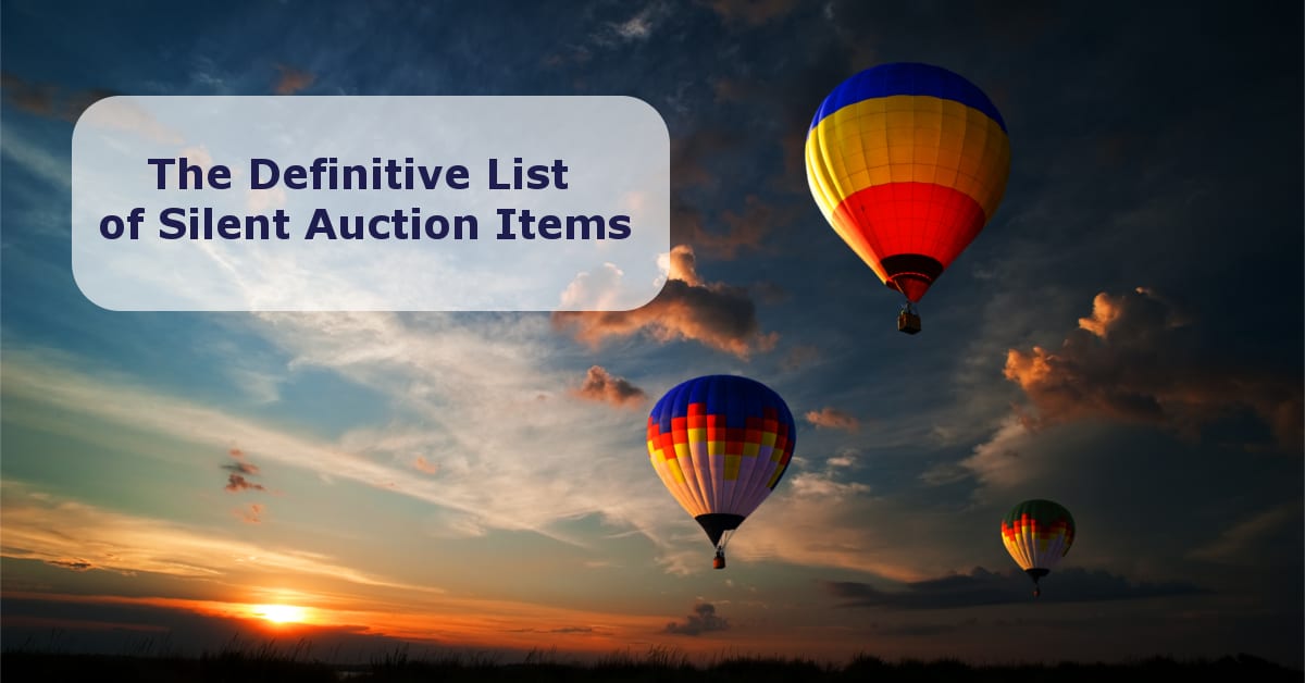 The Definitive List of Best Silent Auction Items