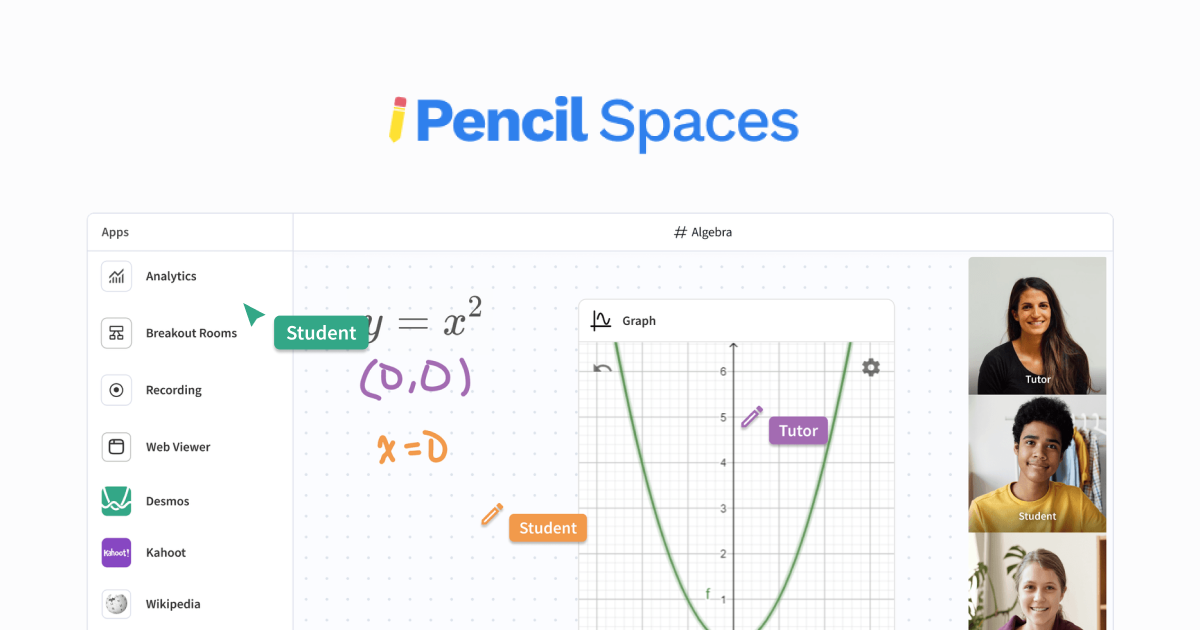 The All-in-One Platform for Online Tutoring | Pencil Spaces
