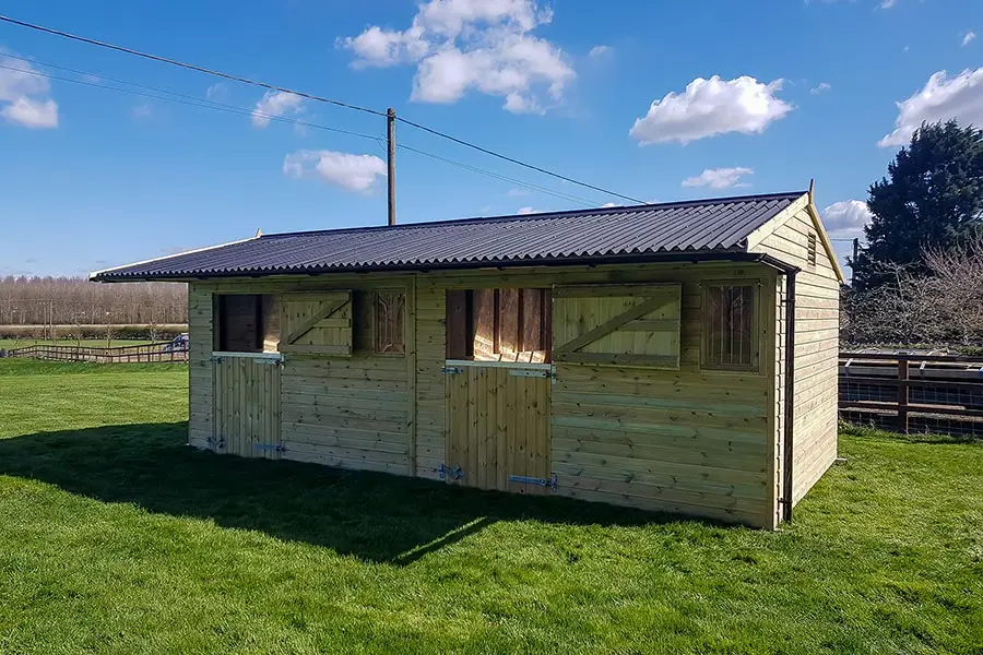 2 Mobile Stables | Double Mobile Horse Stable | Best Value Mobile Stables