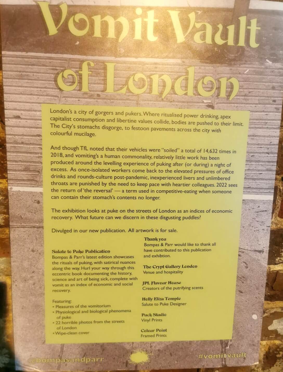 Vomit Vault of London