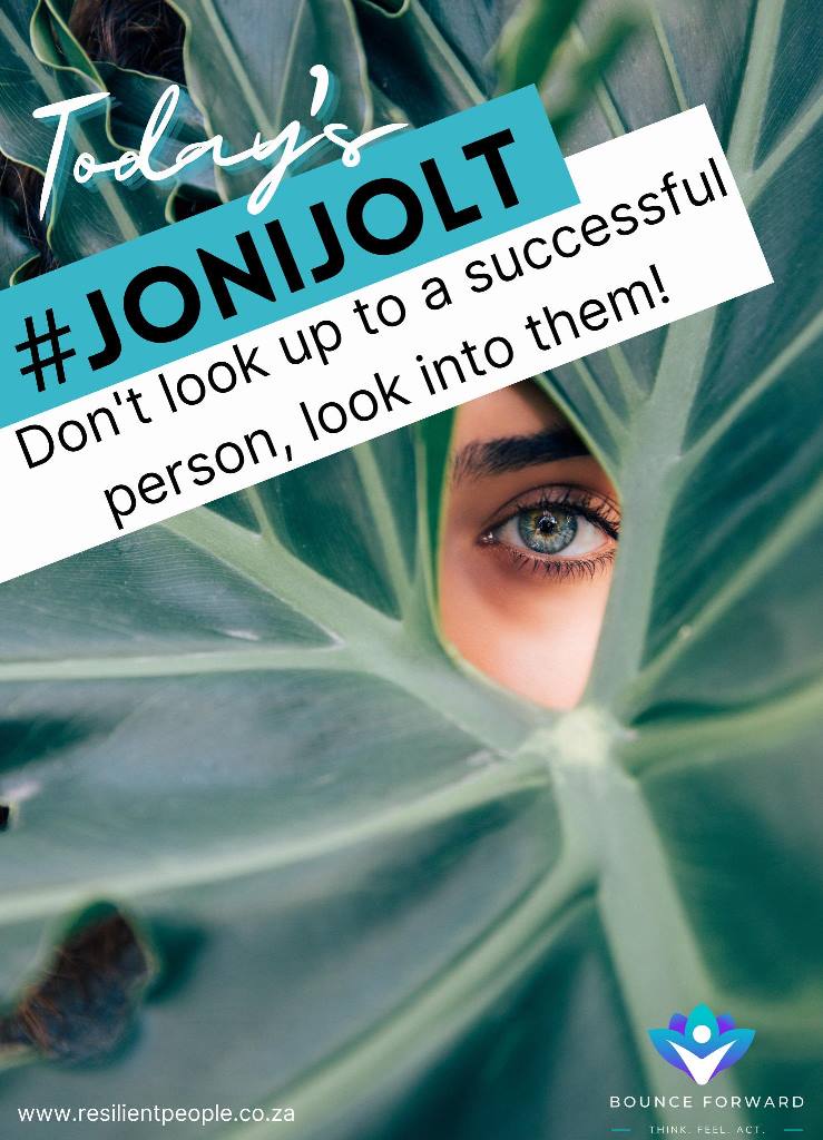 Don't look up to a successful person, look into them!