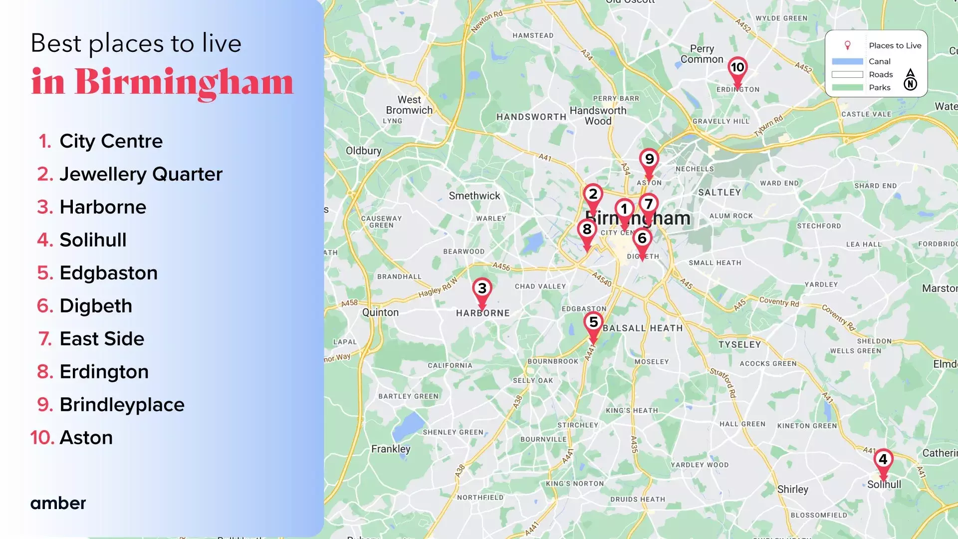 10 Best Places to Live in Birmingham | Amber