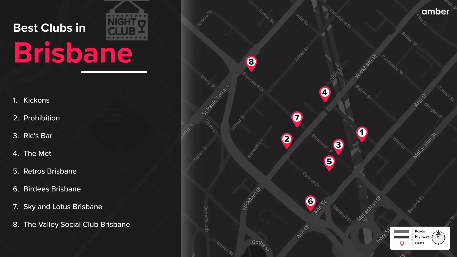 Top 12 Brisbane Nightclubs | Amber