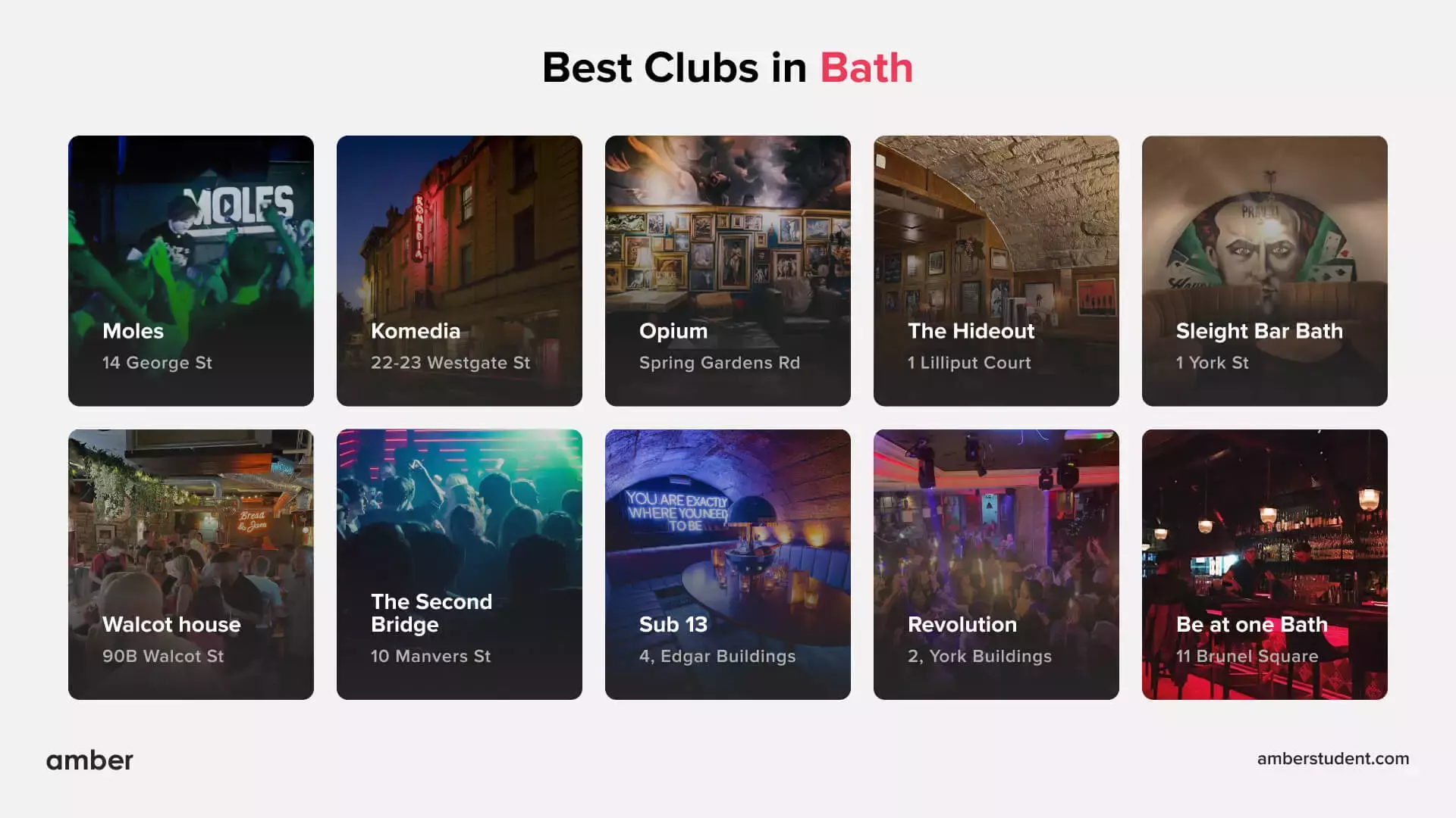 15 Best Clubs In Bath | Amber