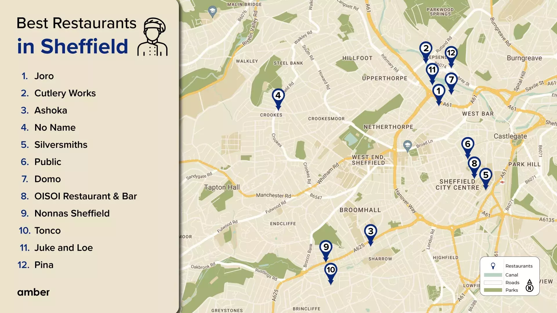 20 Best Restaurants In Sheffield | Amber