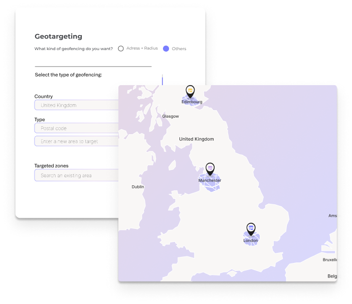 Multi-location ads platform