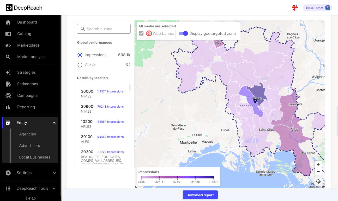 Multi-location adtech platform for agencies