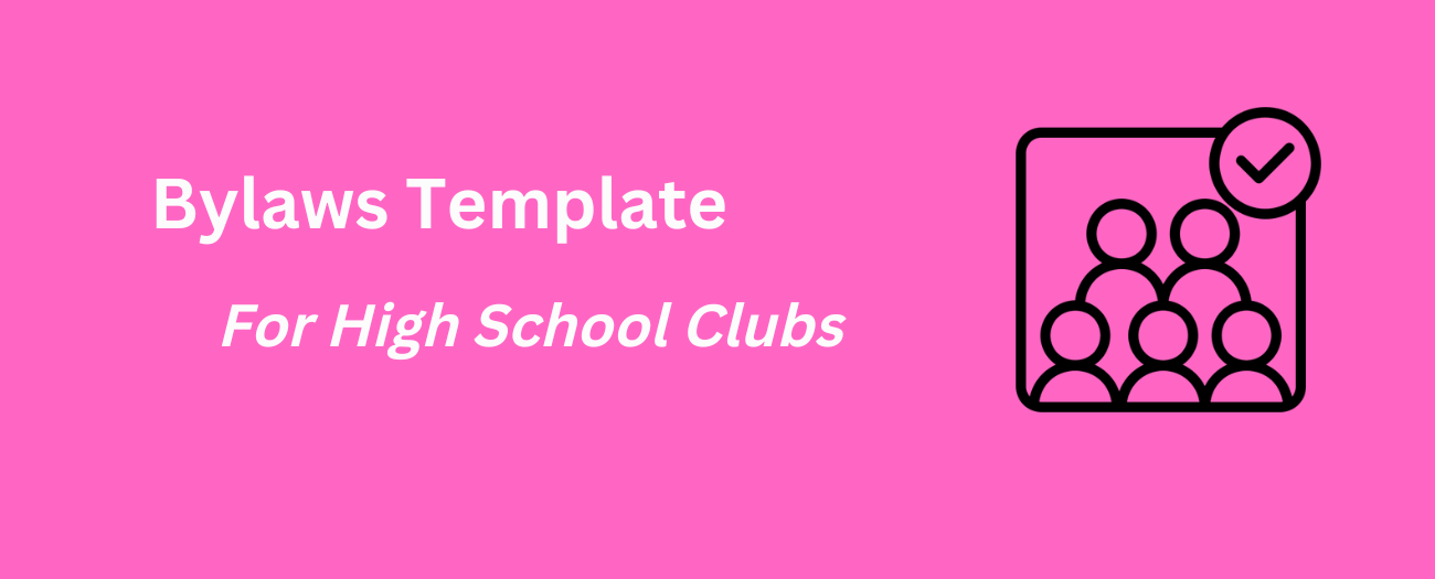 High School Club Bylaws Template