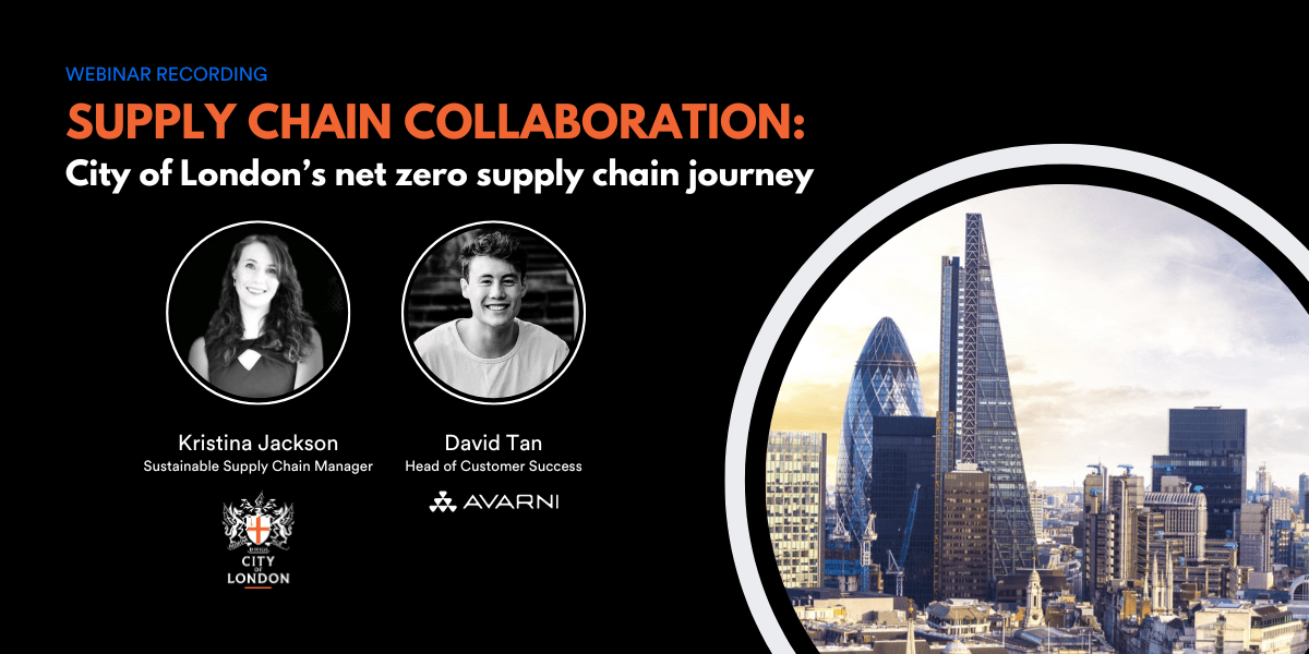 Webinar recording: City of London’s net zero supply chain journey