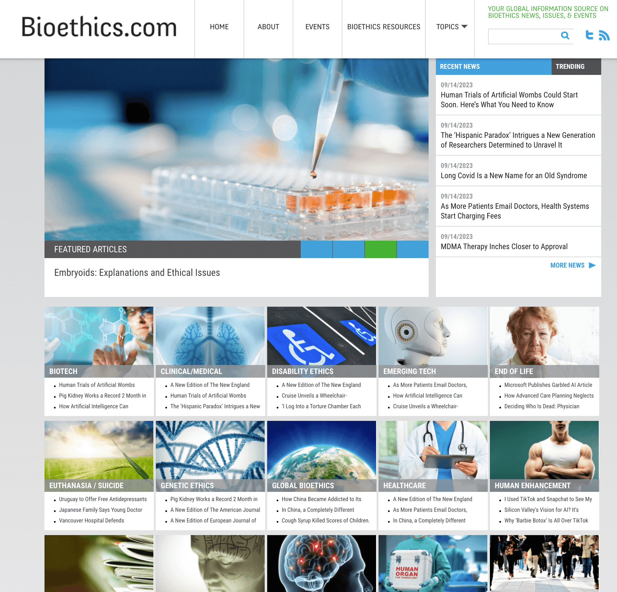 The Center for Bioethics & Human Dignity