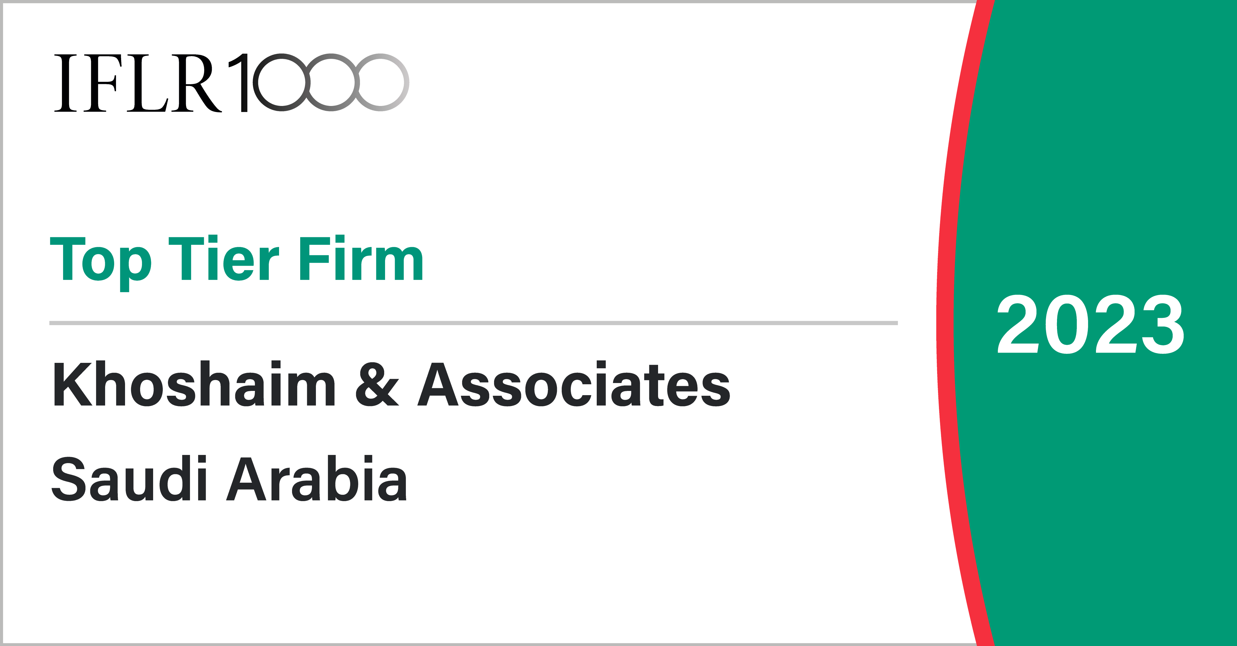 K&A Holds Tier 1 Ranking in all Practice Areas in IFLR 1000
