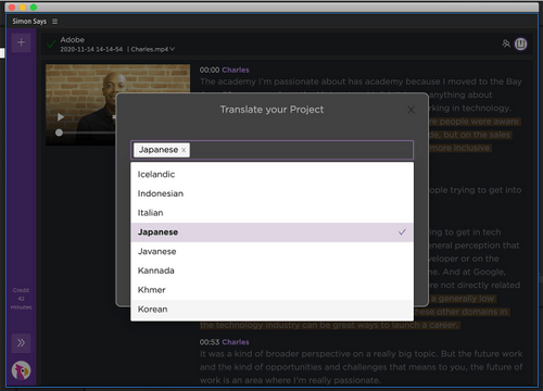 How to translate audio/video in Adobe Premiere Pro | Simon Says