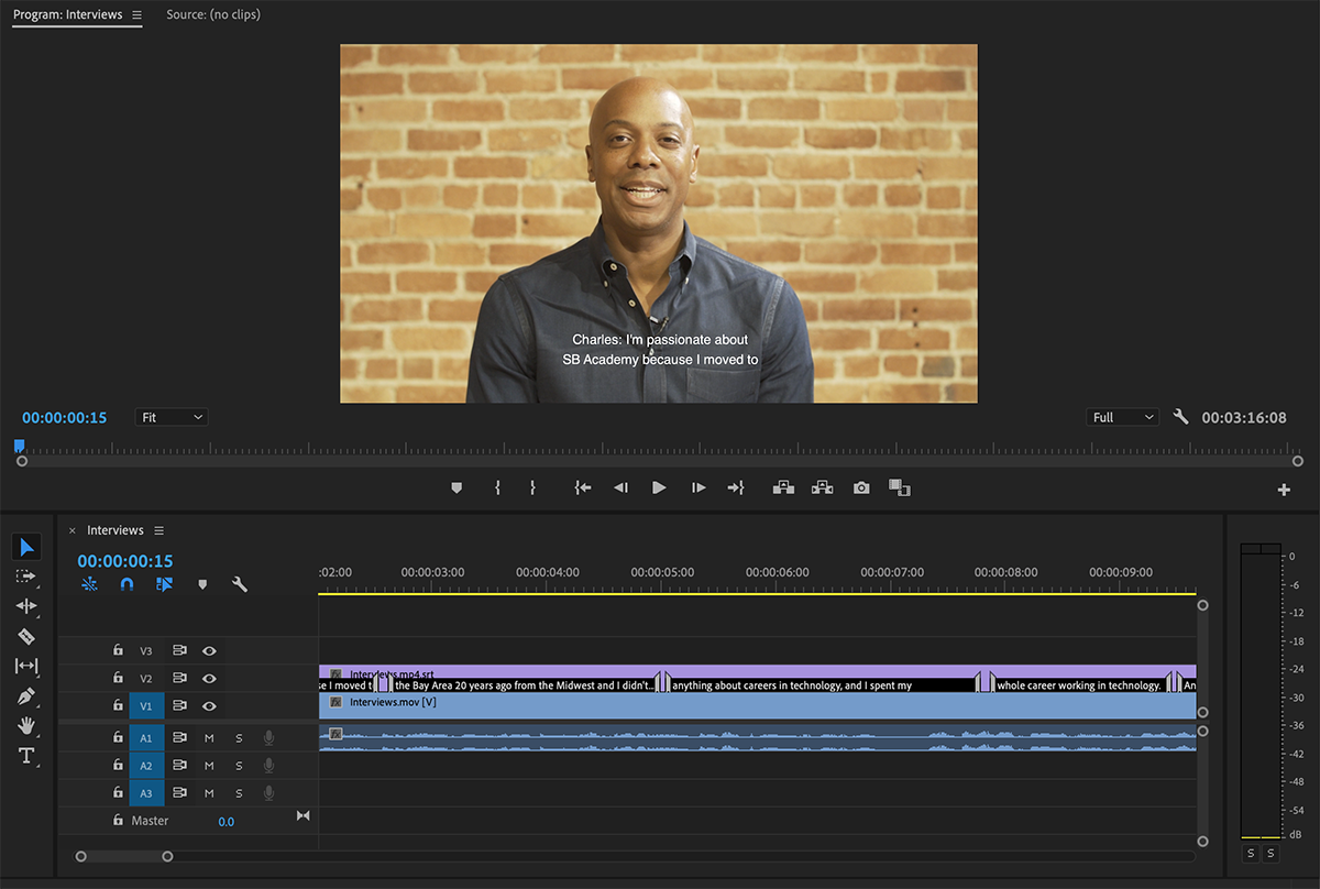How to subtitle/caption audio/video in Adobe Premiere Pro | Simon Says