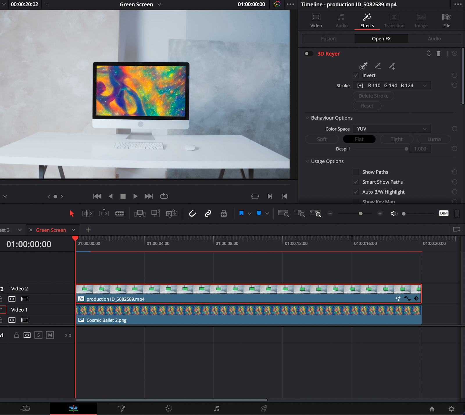 DaVinci Resolve Green Screen: How to Edit Footage & How to Remove