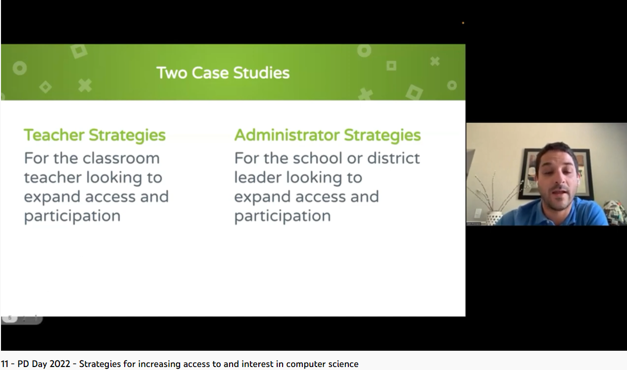 Strategies for Increasing Access to Computer Science (video)